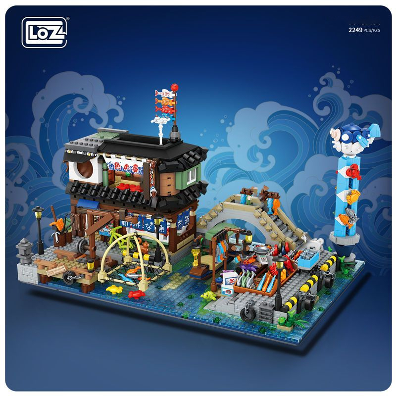 【Mini Micro Bricks】LOZ1049 Japanese izakaya Creator Expert Modular ...