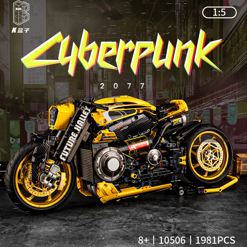 K-Box 10506 Cyberpunk Motorcycle 2077 Technic