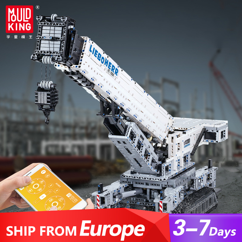 [With Motor] Mould King 17002 Crane Liebherr LTR 11200 Technic Europe ...
