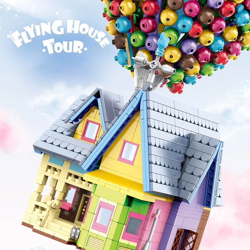 GULY 60503 Flying House Tour Up House Movie & Game