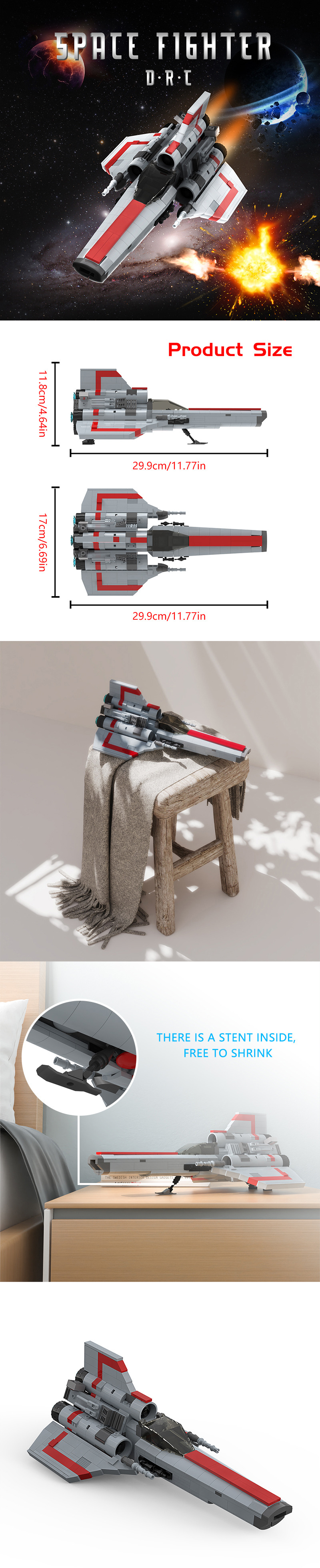 BuildMoc MOC-45867 Colonial Viper mk1 Military