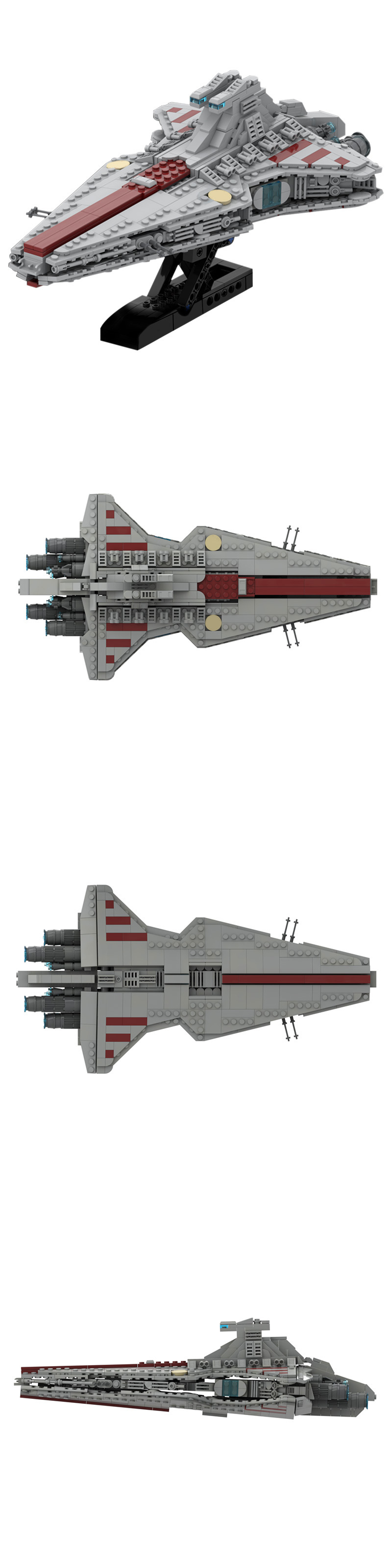 BuildMoc MOC-45566 Vanato Republic-Class Attack Cruisers Star Wars