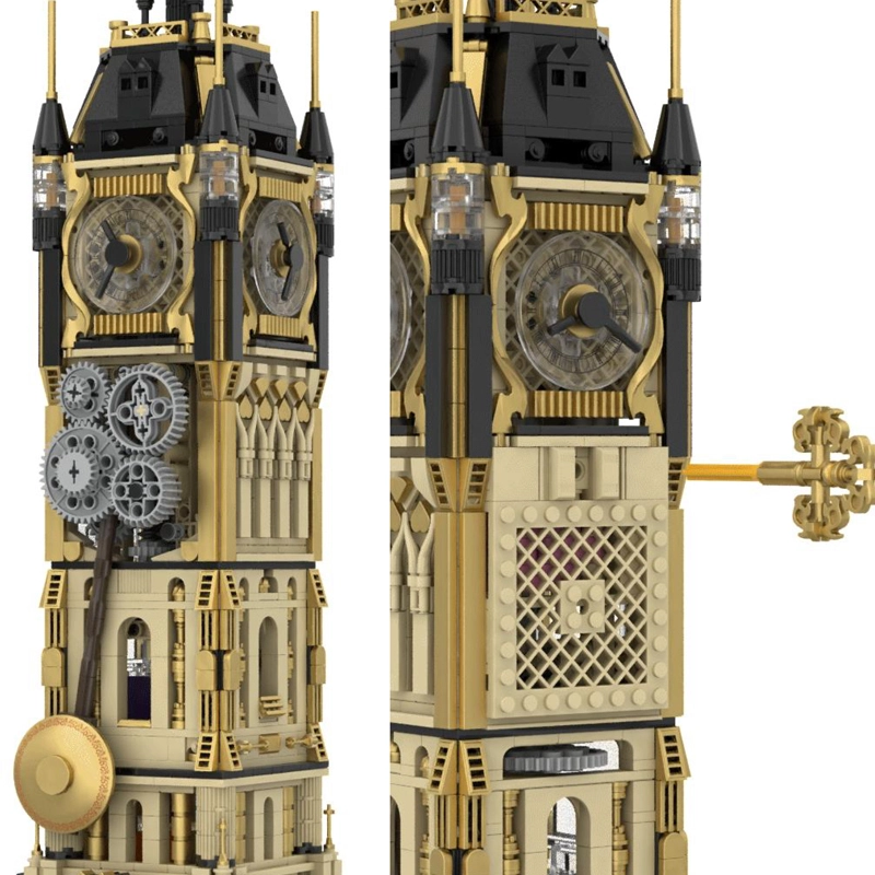 LEGO MOC Pantasy 85008 Steampunk Clock Tower Modular Buildings