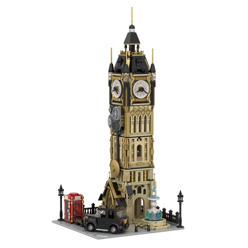 LEGO MOC Pantasy 85008 Steampunk Clock Tower Modular Buildings