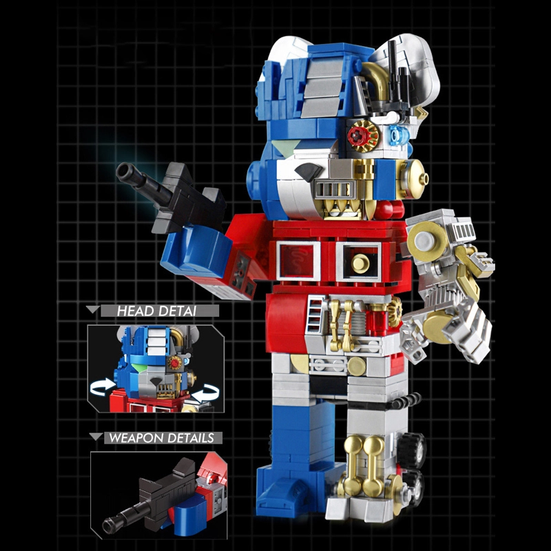 Wangao 288001 Optimus Prime Semi-Mechanical Bear Brick