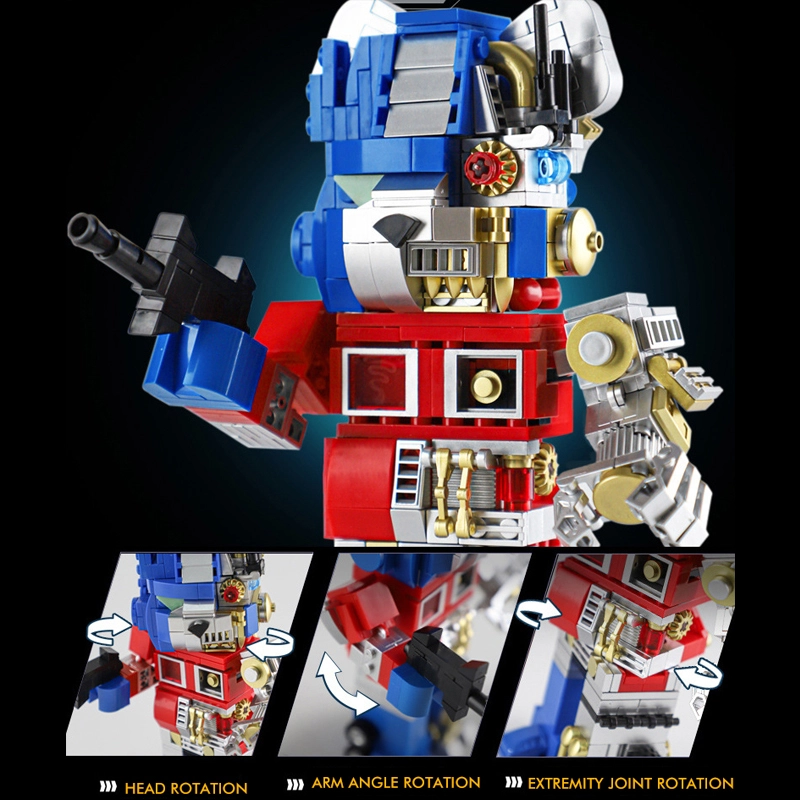 Wangao 288001 Optimus Prime Semi-Mechanical Bear Brick