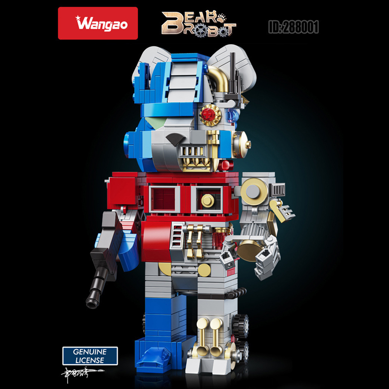 Wangao 288001 Optimus Prime Semi-Mechanical Bear Brick