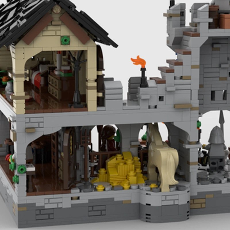 Studio MOC 124794 Medieval Harbor Castle Creator