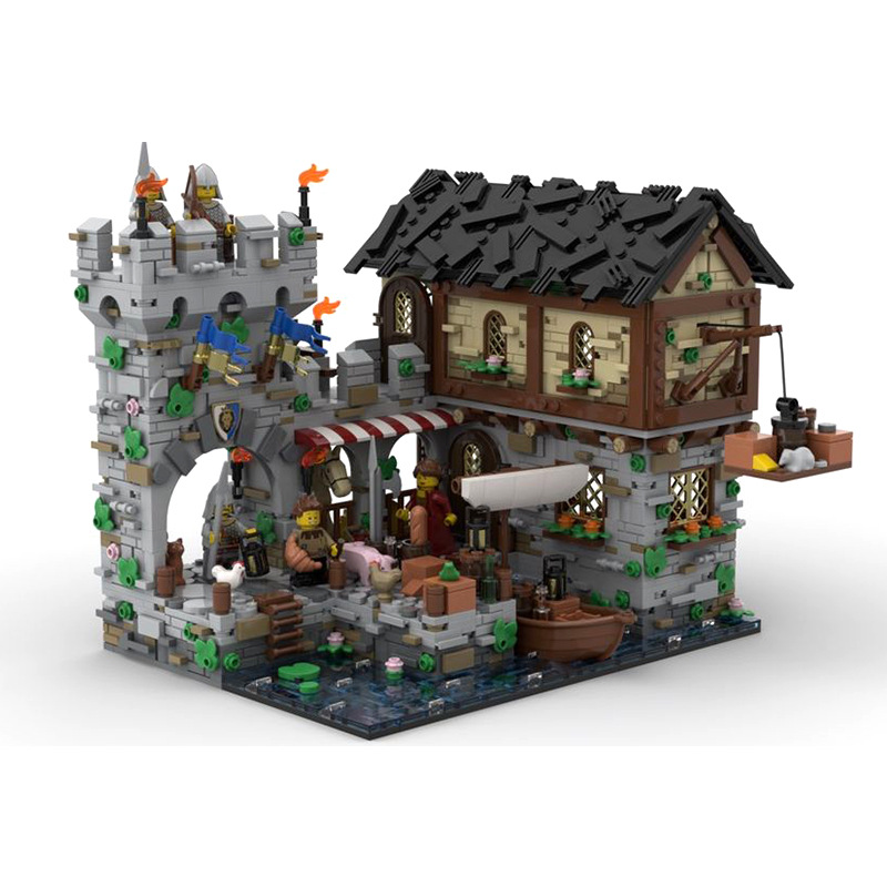 Studio MOC 124794 Medieval Harbor Castle Creator