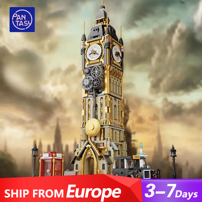 LEGO MOC Pantasy 85008 Steampunk Clock Tower Modular Buildings Europe ...
