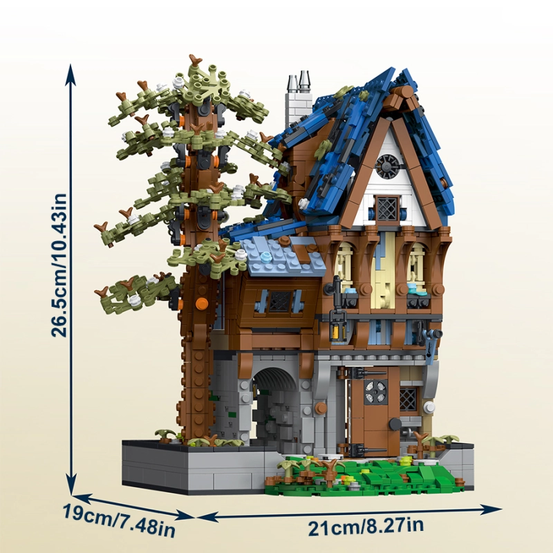 XMORK 033031-033033 Medieval Architecture Series Modular Buildings Creator