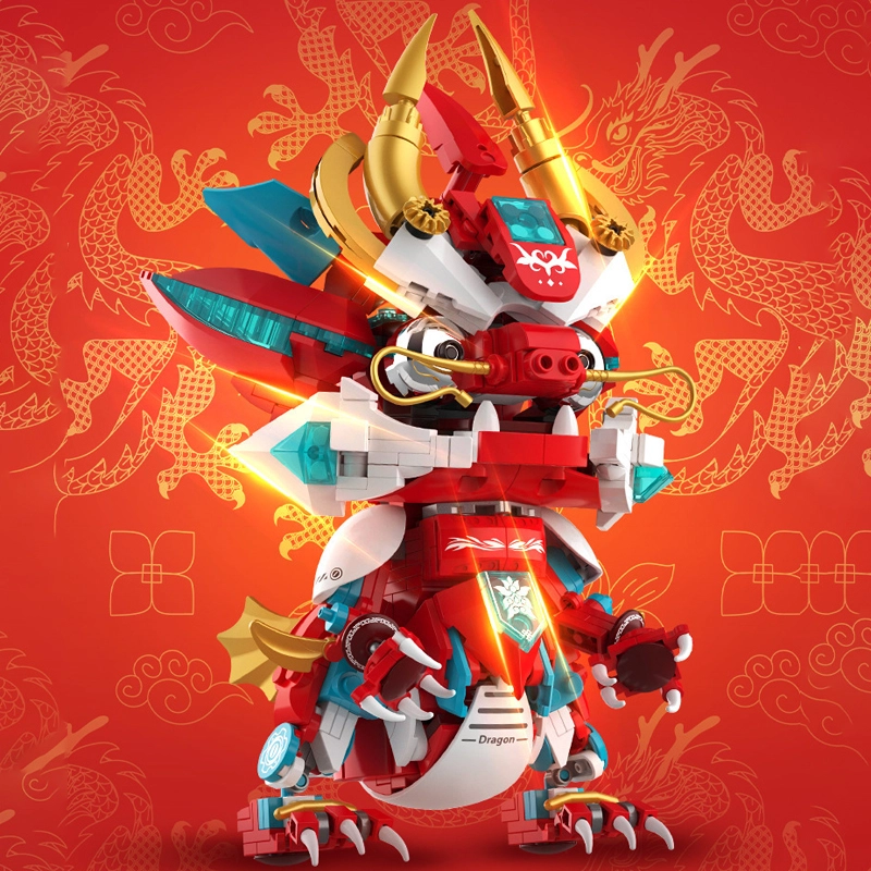 JAKI JK5138 Flame Mecha Loong Chinese Culture