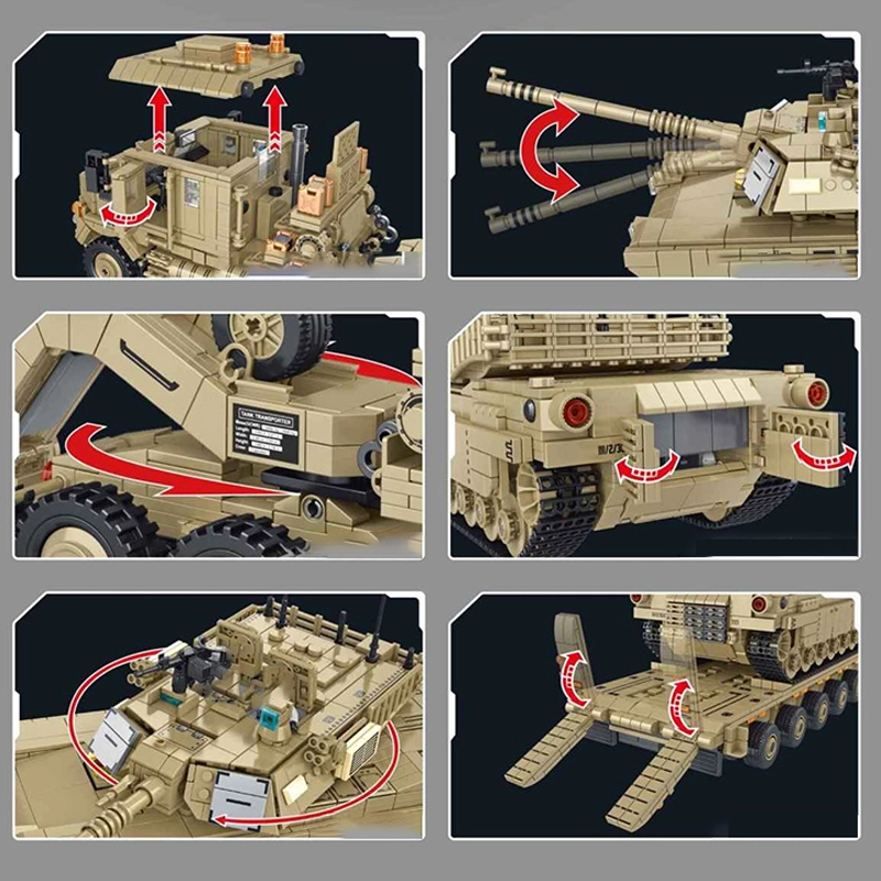 LEGO MOC Panlos 628015 M1070 Armored Vehicle Military