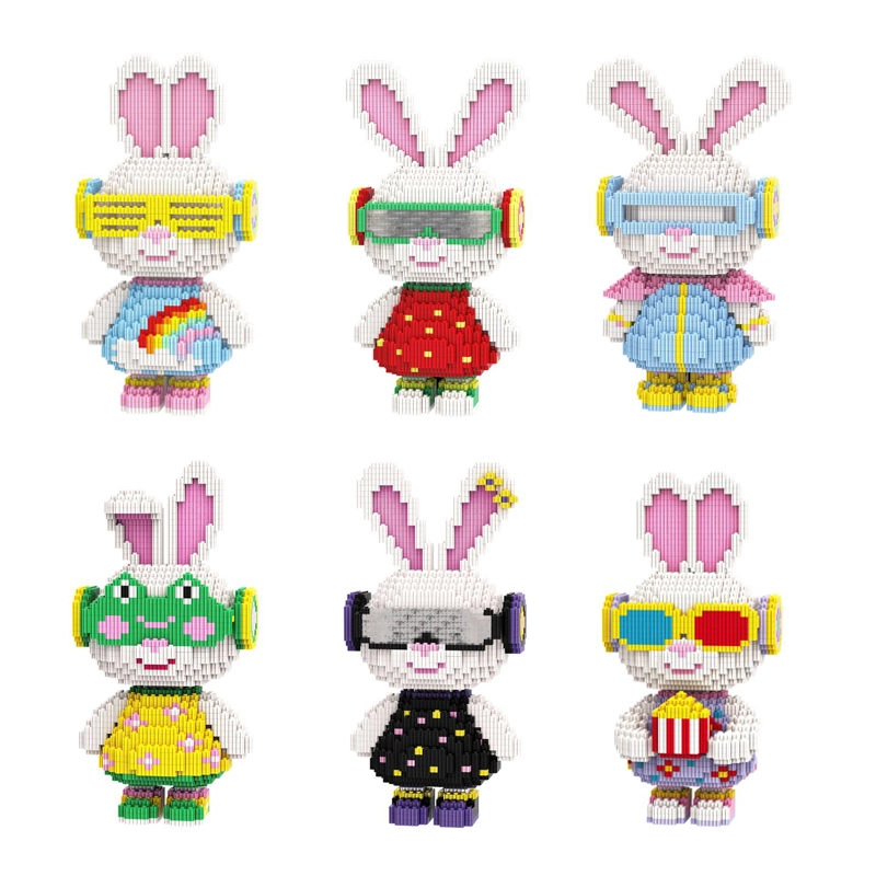 [Mini Micro Bricks] MBLOCKS M65 Series 28cm Cartoon Rabbit