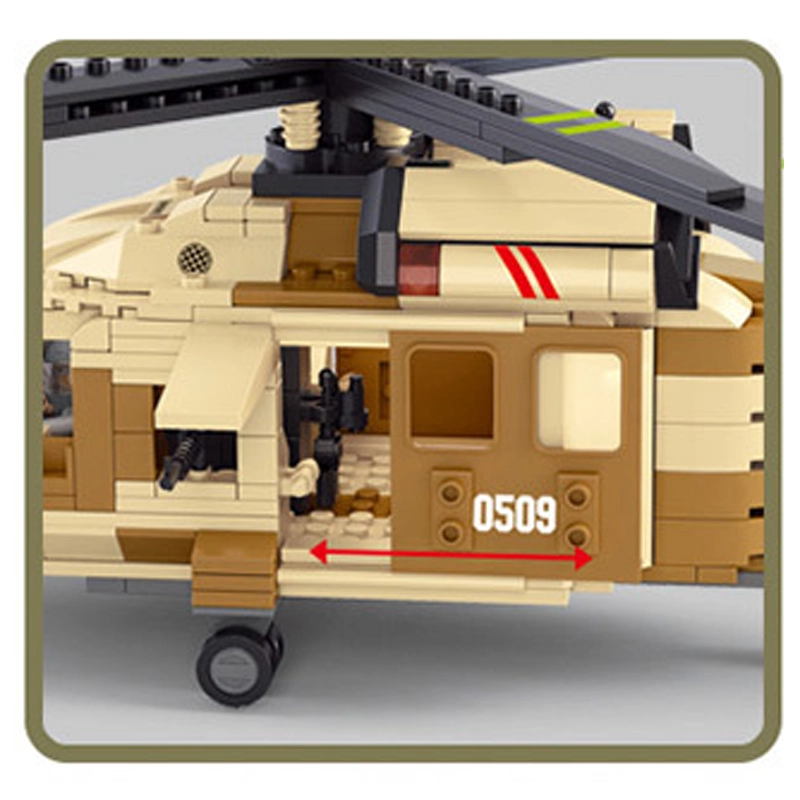 Sluban M38-B0509 UH-60 Black Hawk Military