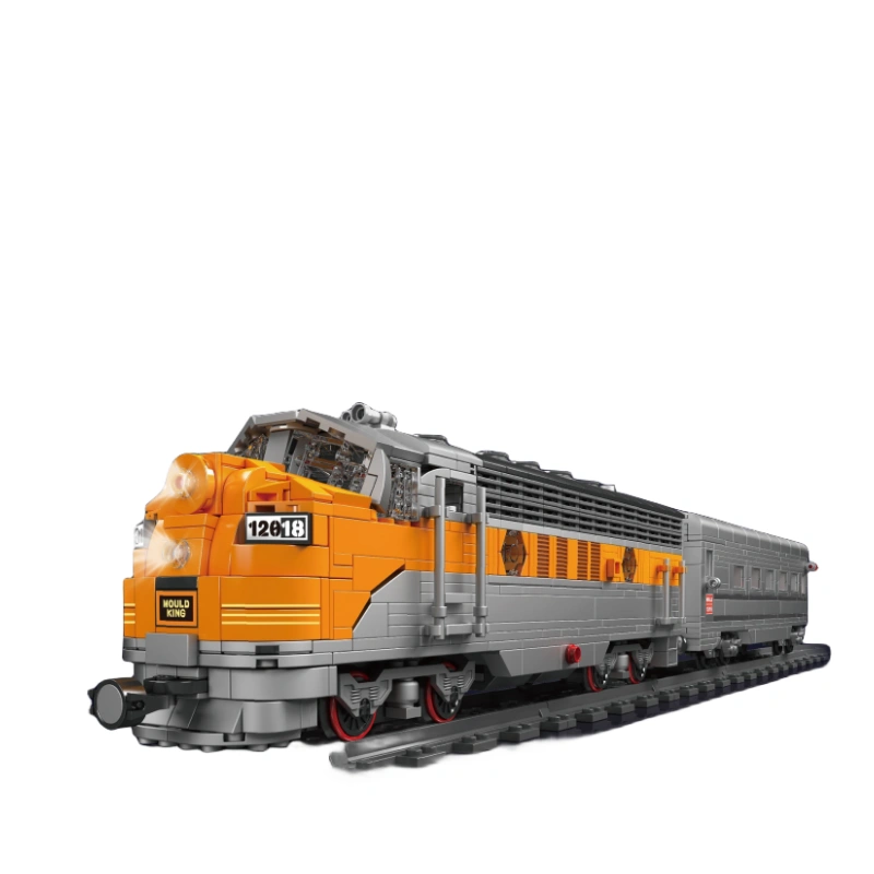LEGO MOC [With Motor] MouldKing 12018 USA EMD F7 WP Diesel Locomotive ...