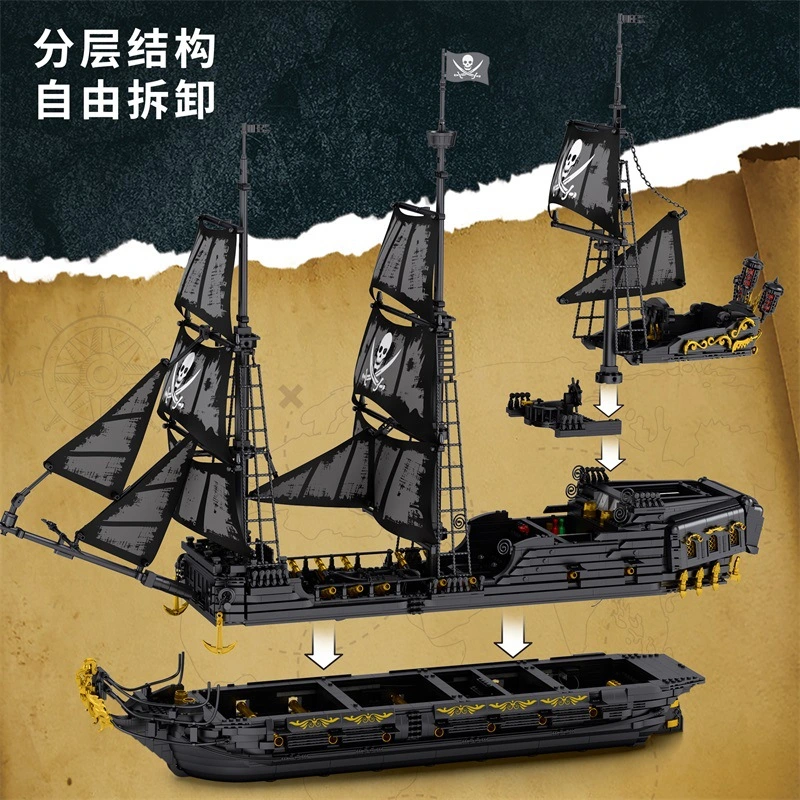 Reobrix 66036 Black Pearl Pirate Ship Technic Europe Warehouse Express