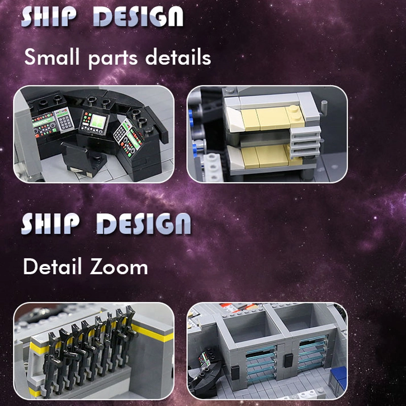 [With Original Box] Mould King 21004 Eclipse-Class Dreadnought Movie ...