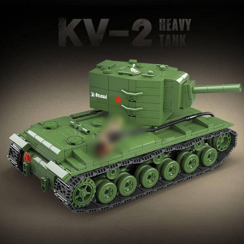 LEGO MOC QUANGUAN 100239 KV-2 Heavy Tank Military