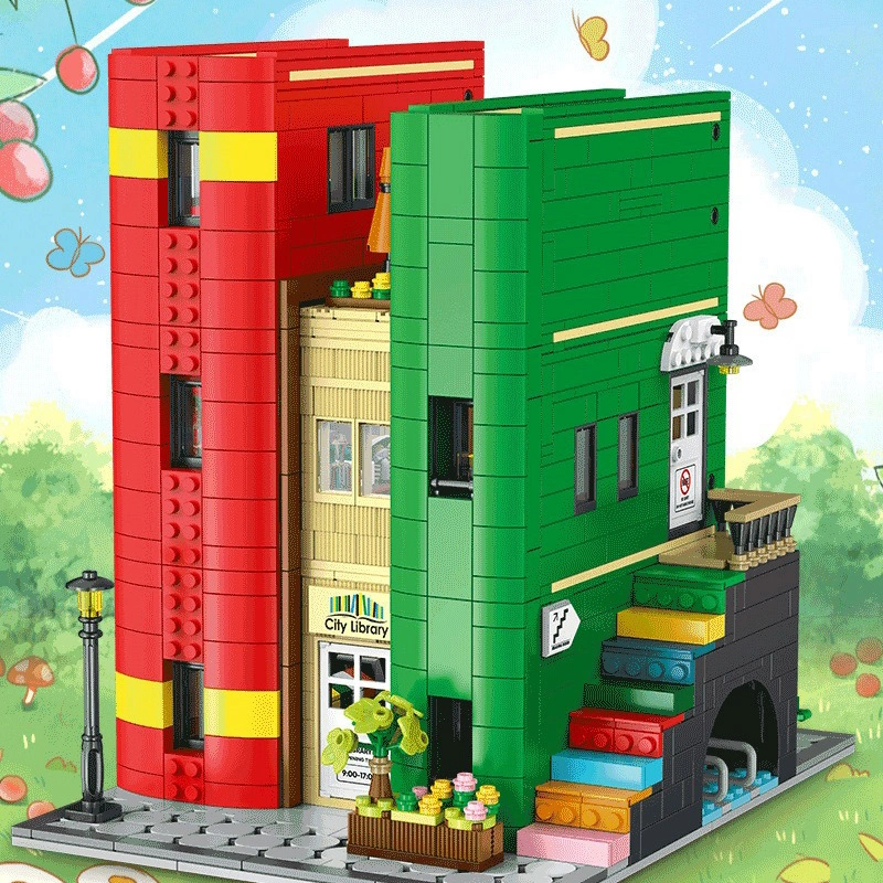 LEGO MOC XMORK 10211 Cities Library Modular Buildings