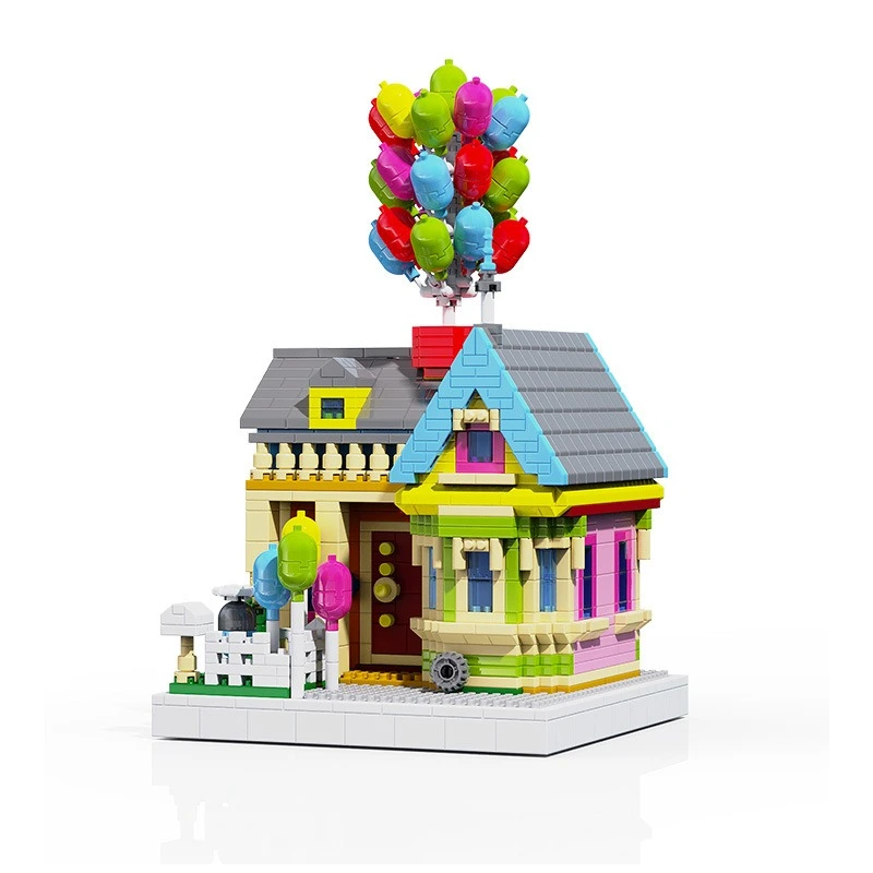 LEGO MOC [Mini Micro Bricks]J-AREA DMD001 Balloon House Modular Buildings
