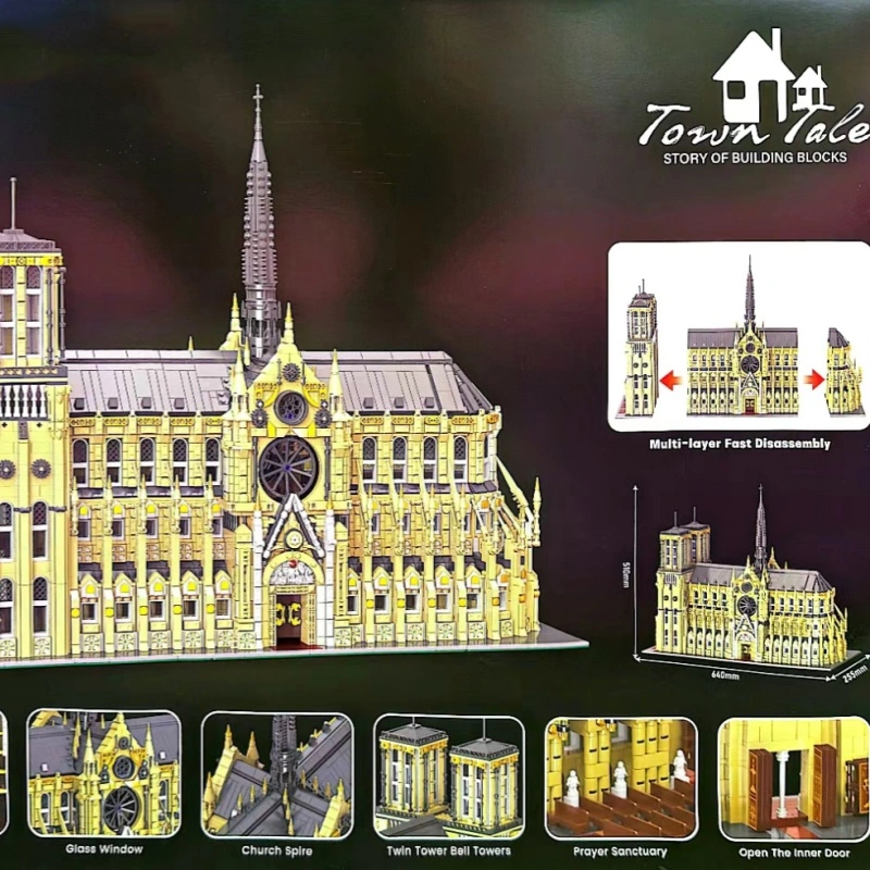 LEGO MOC BAKA 33213 Notre Dame de Paris Modular Buildings