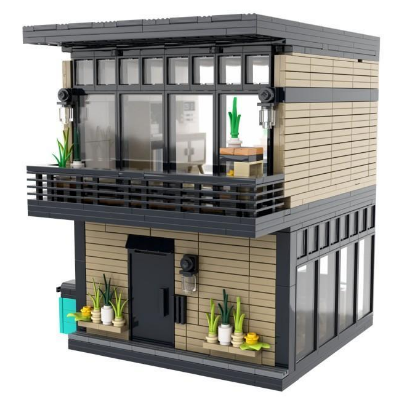 LEGO MOC Kalos Blocks 61001 Modern Cabin Modular Buildings