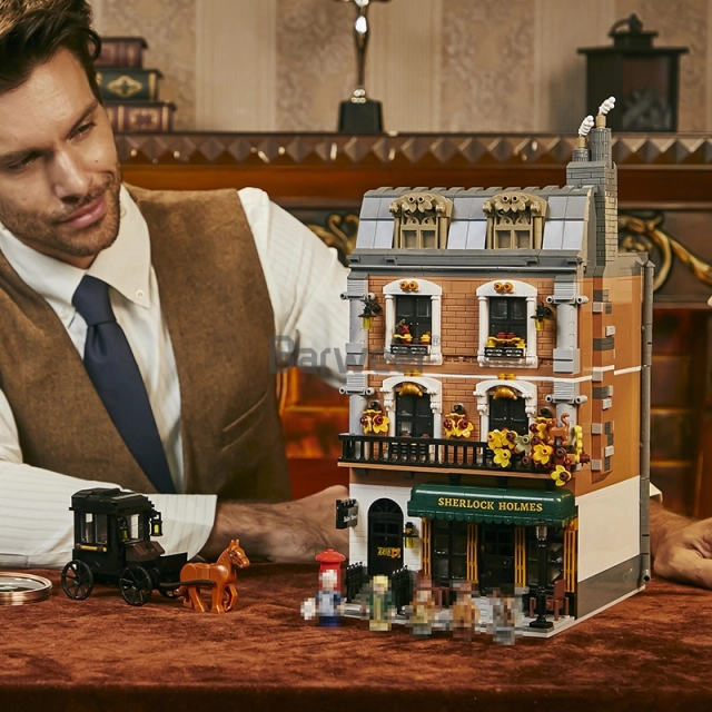 LEGO MOC Pantasy 85014 Sherlock Holmes Street View Building Modular ...