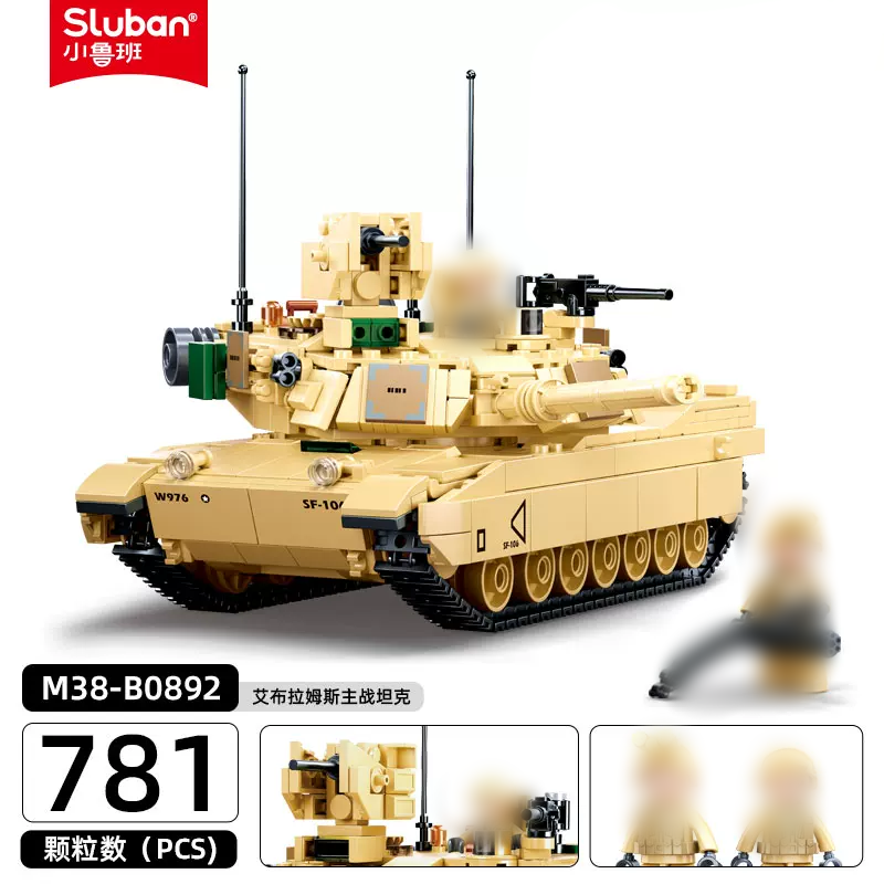 LEGO MOC Sluban M38-B0892 Leopard 2A5 main battle tank Military