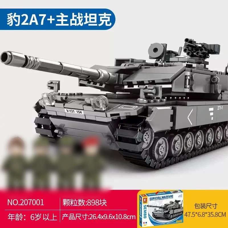 LEGO MOC SEMBO 207001 Leopard 2A7+Main Battle Tank Military