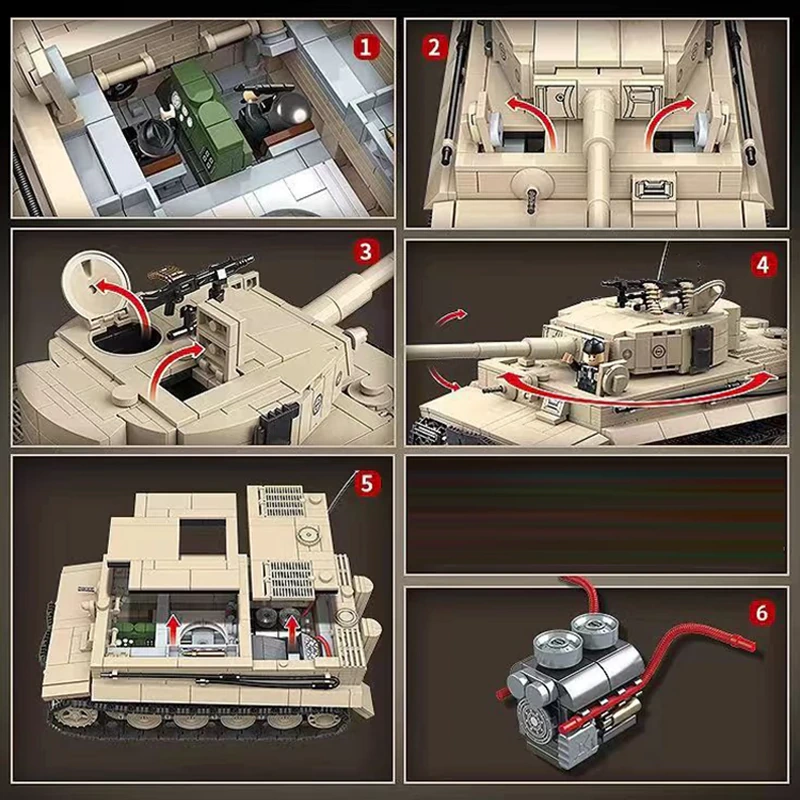 microbricks tiger instructions