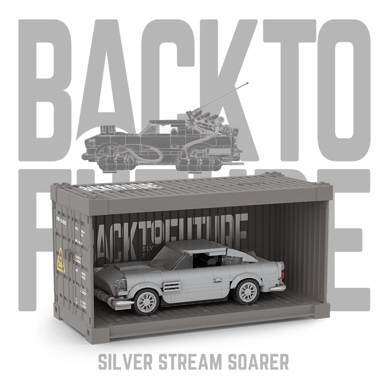 LEGO MOC PowerBlock 10030 Back To Future Vehicle Technic