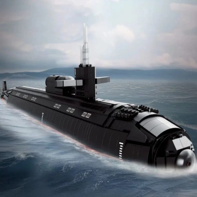 LEGO MOC Reobrix 33049 LOS ANGELES CLASS SSN NUCLEAR SUBMARINE Military