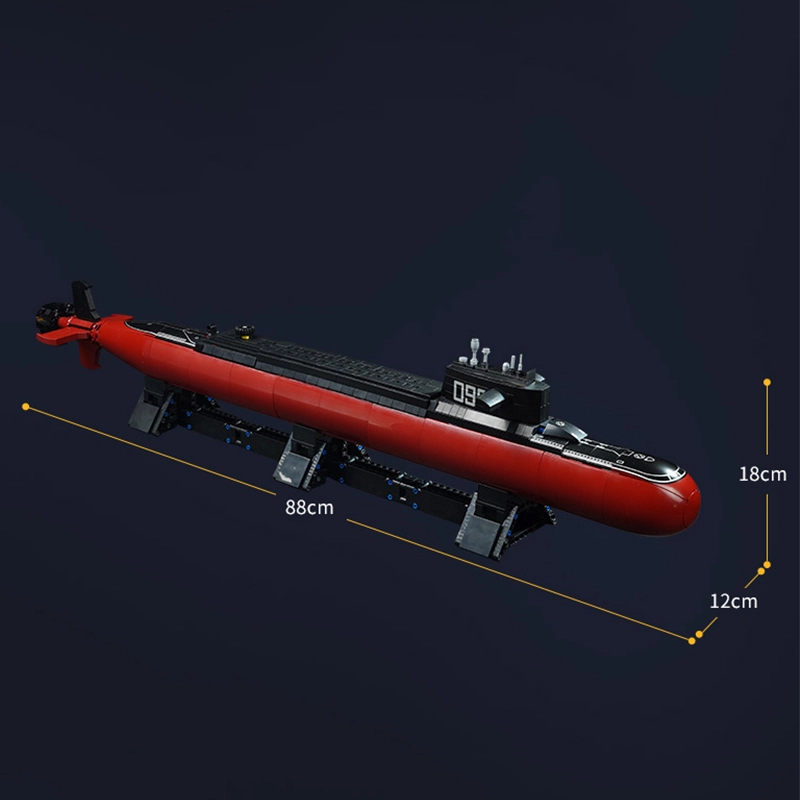 LEGO MOC Keeppley 23020 Type 096 Strategic Nuclear Submarine 1:168 Military