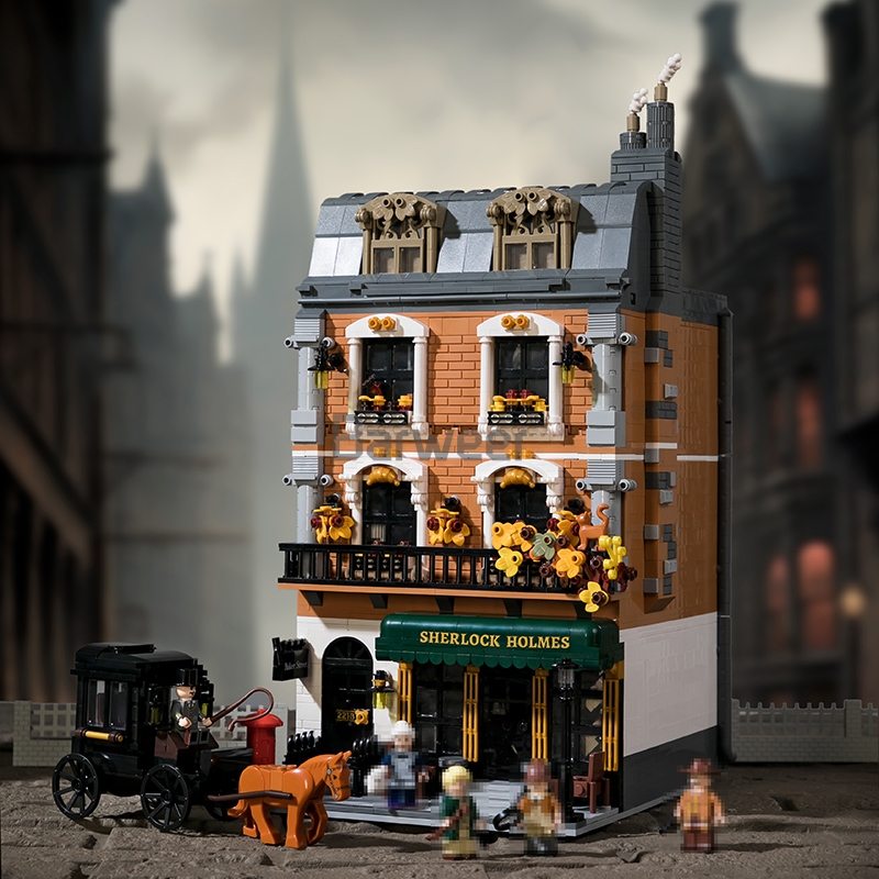 LEGO MOC Pantasy 85014 Sherlock Holmes Street View Building Modular ...