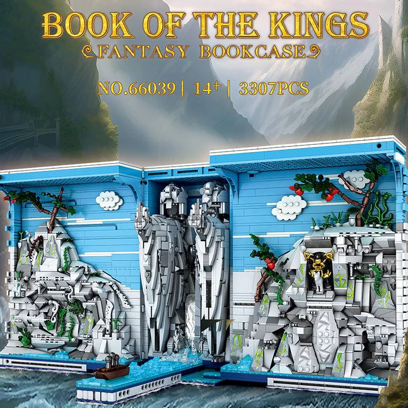 LEGO MOC Reobrix 66039 Book Of The Kings Fantasy Bookcase Movie & Game