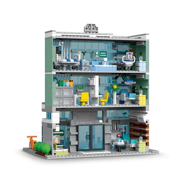 LEGO MOC XMORK 20121 Cities Hospital Modular Buildings