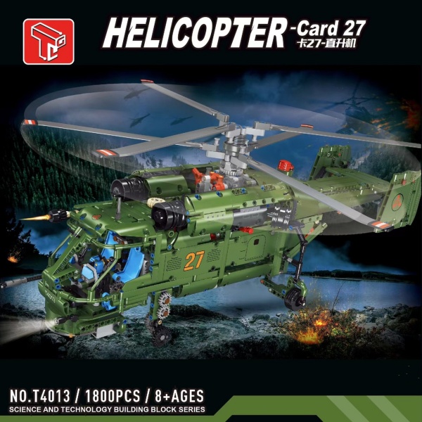 LEGO MOC TGL T4013 Ka-27 Helicopter Military