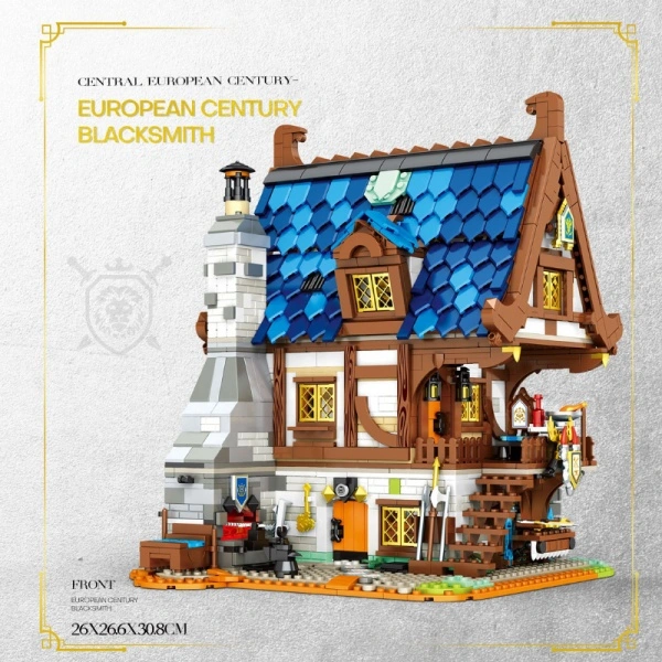 LEGO MOC Reobrix 66005 Medieval Blacksmith Modular Buildings