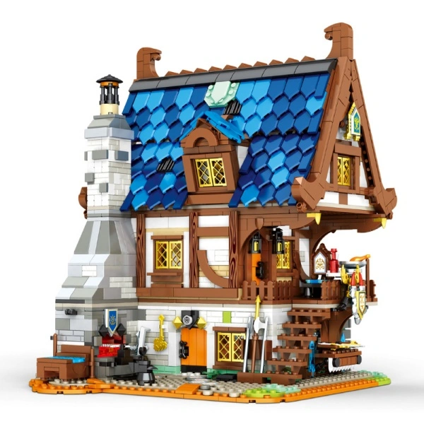LEGO MOC Reobrix 66005 Medieval Blacksmith Modular Buildings