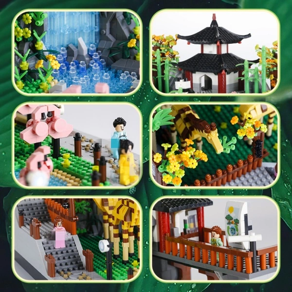 LEGO MOC [Mini Micro Bricks] LHCX 822 Zoo Integrated Park Modular Buildings
