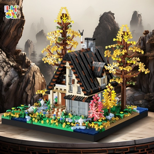 LEGO MOC [Mini Micro Bricks] LHCX 661 FOREST CABIN Modular Buildings