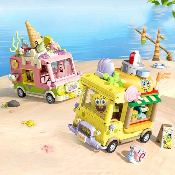 SEMBO SpongeBob SquarePants Ice Cream Burger Car Movie & Game