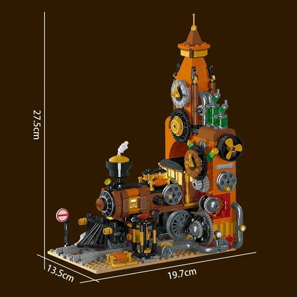 LEGO MOC XMORK 028005 Steampunk Train Bookend Creator Expert