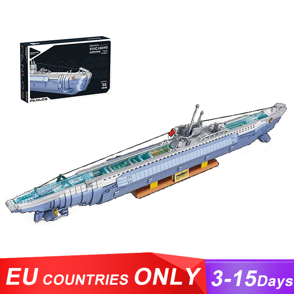 LEGO MOC Panlos 628011 VIIC U-552 Submarine Military Europe Warehouse Express