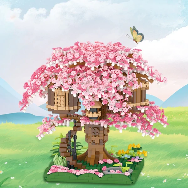 LEGO MOC [Mini Micro Bricks] LHCX 609 Cherry Tree Home Creator Expert