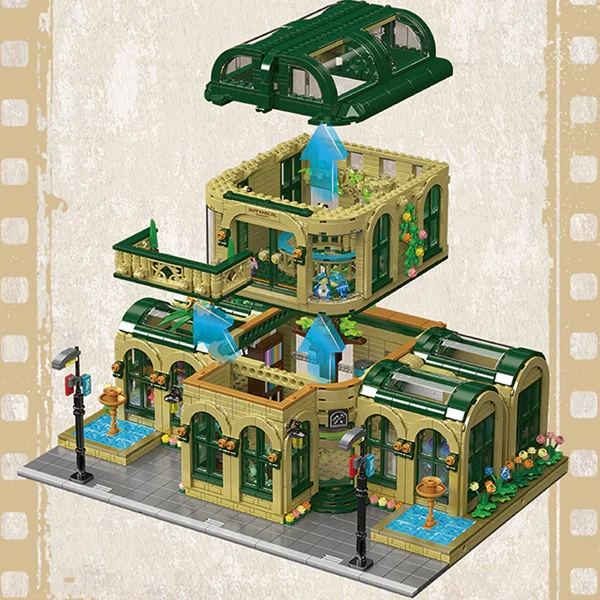 LEGO MOC MouldKing 16057 Dome Botanical Garden Modular Buildings