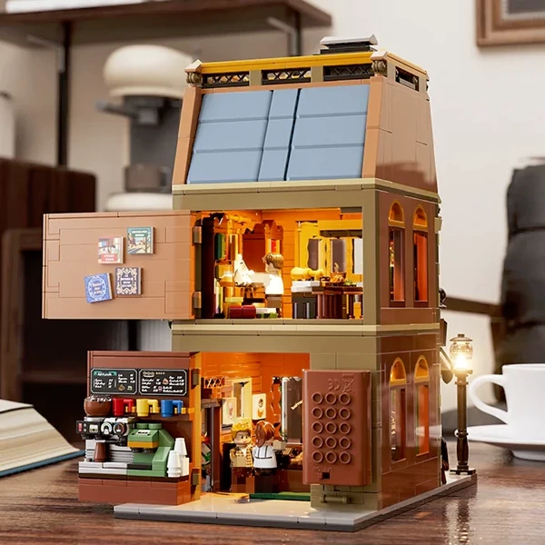 LEGO MOC Funwhole F9031 Coffee Bookstore Modular Buildings