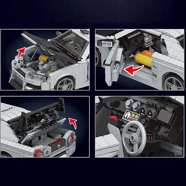 LEGO MOC MouldKing 10113 Nissan Skyline GTR R34 Technic