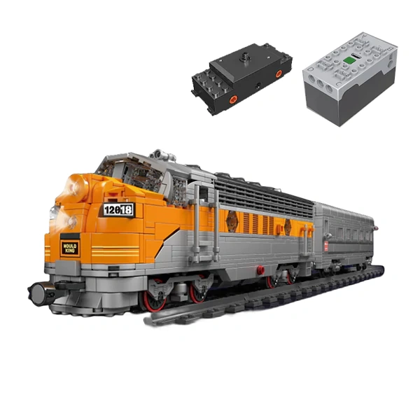LEGO MOC [With Motor] MouldKing 12018S USA EMD F7 WP Diesel Locomotive ...